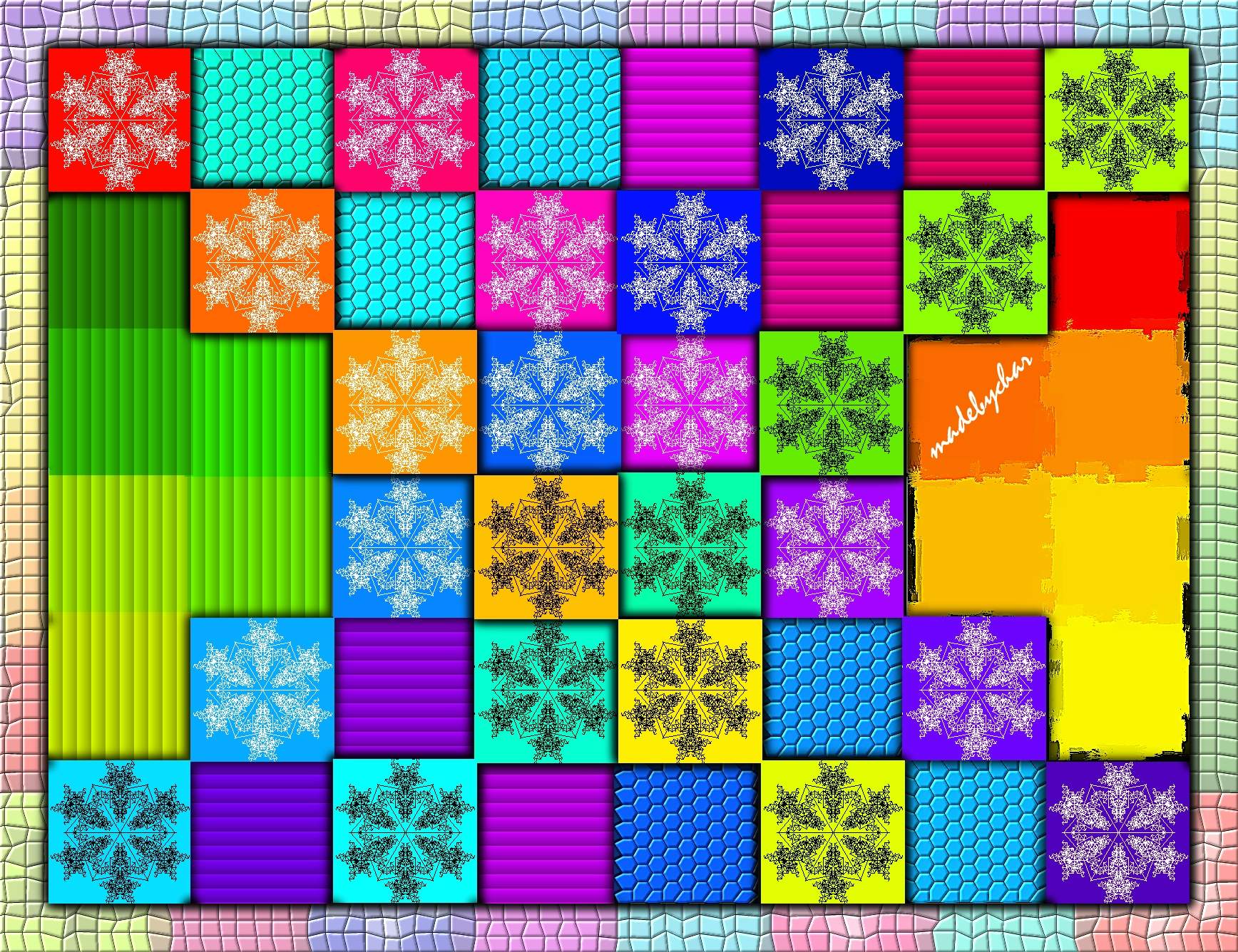 Solve Snowflakes... jigsaw puzzle online with 192 pieces