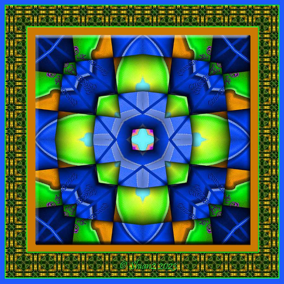Solve Blues and Greens jigsaw puzzle online with 16 pieces