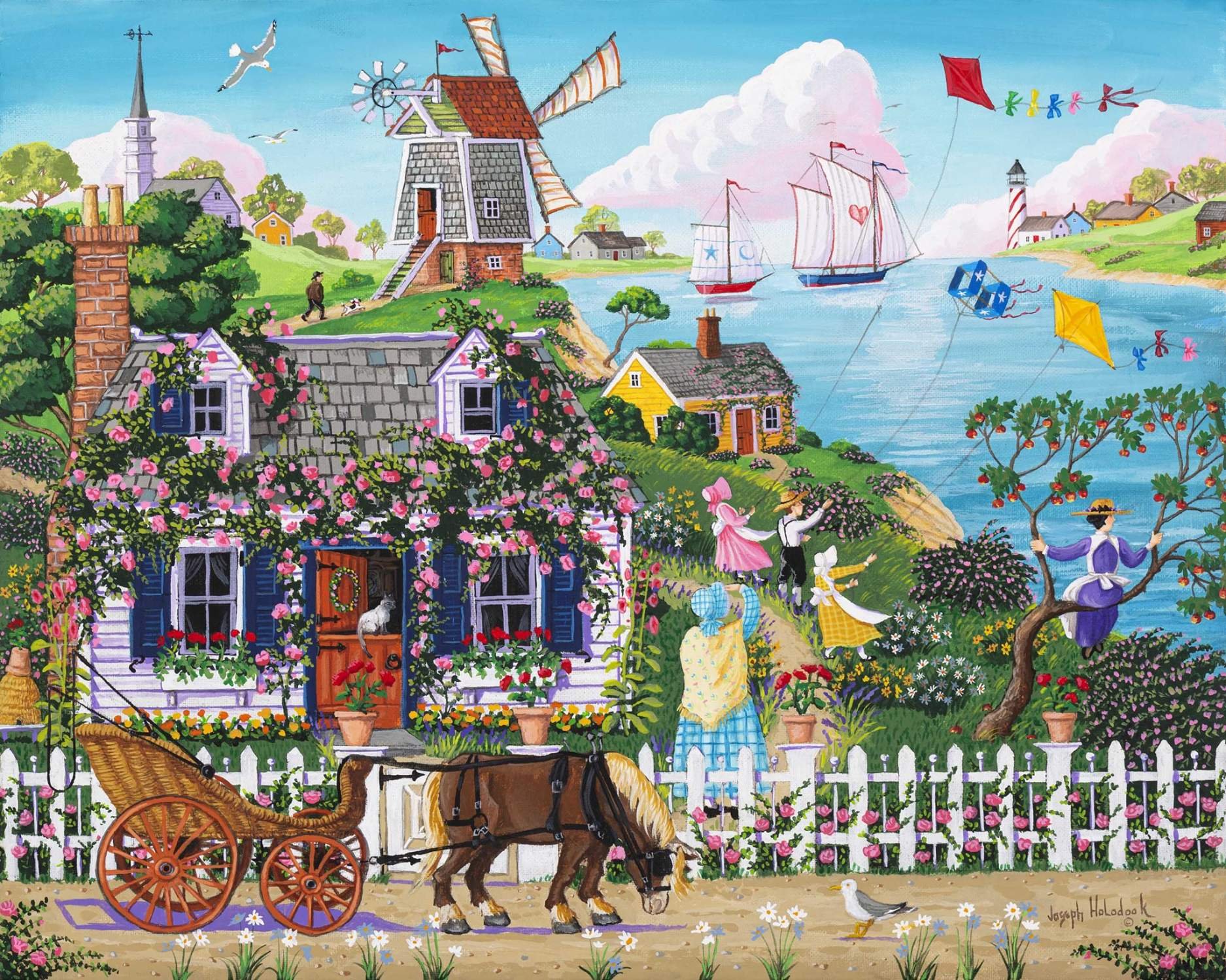 Solve Windmill jigsaw puzzle online with 300 pieces