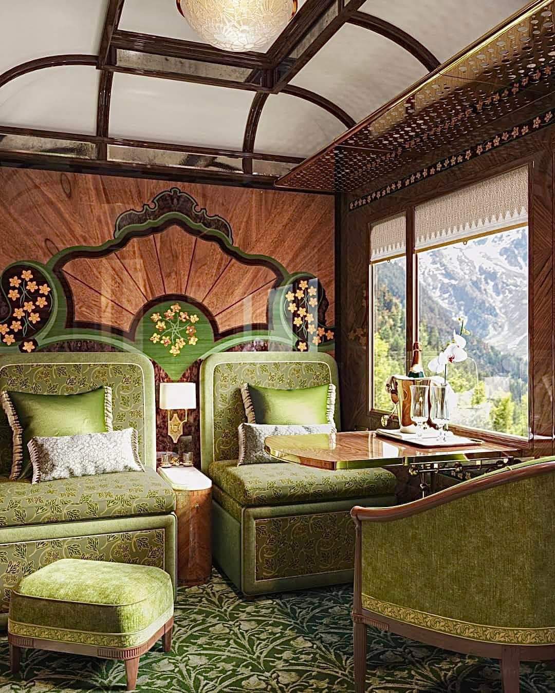 Solve ART DECO INTERIOR / In the 1920's the Orient Express began its ...