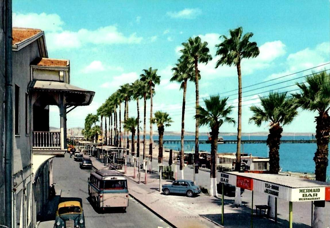 Solve Vintage Postcard (1966) from Larnaca, Cyprus jigsaw puzzle online ...