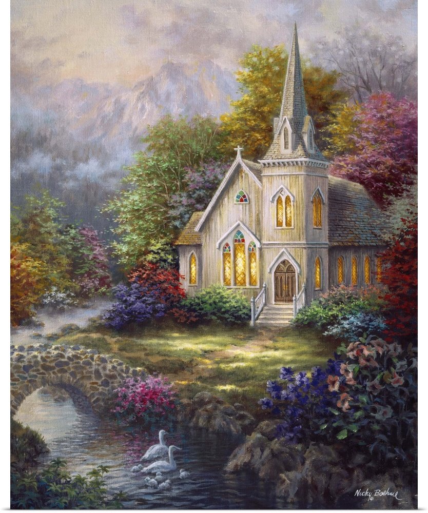 Solve Serenity by Nicky Boehme jigsaw puzzle online with 56 pieces