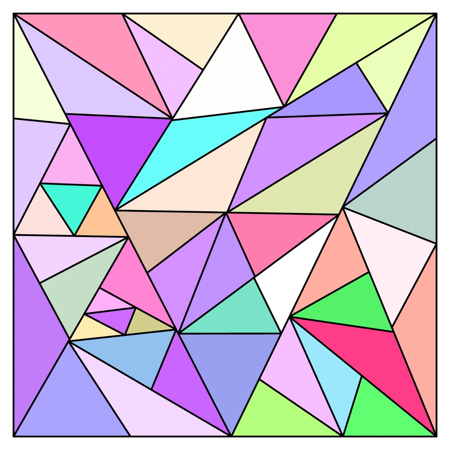 Solve 50 Groovy Triangles jigsaw puzzle online with 400 pieces