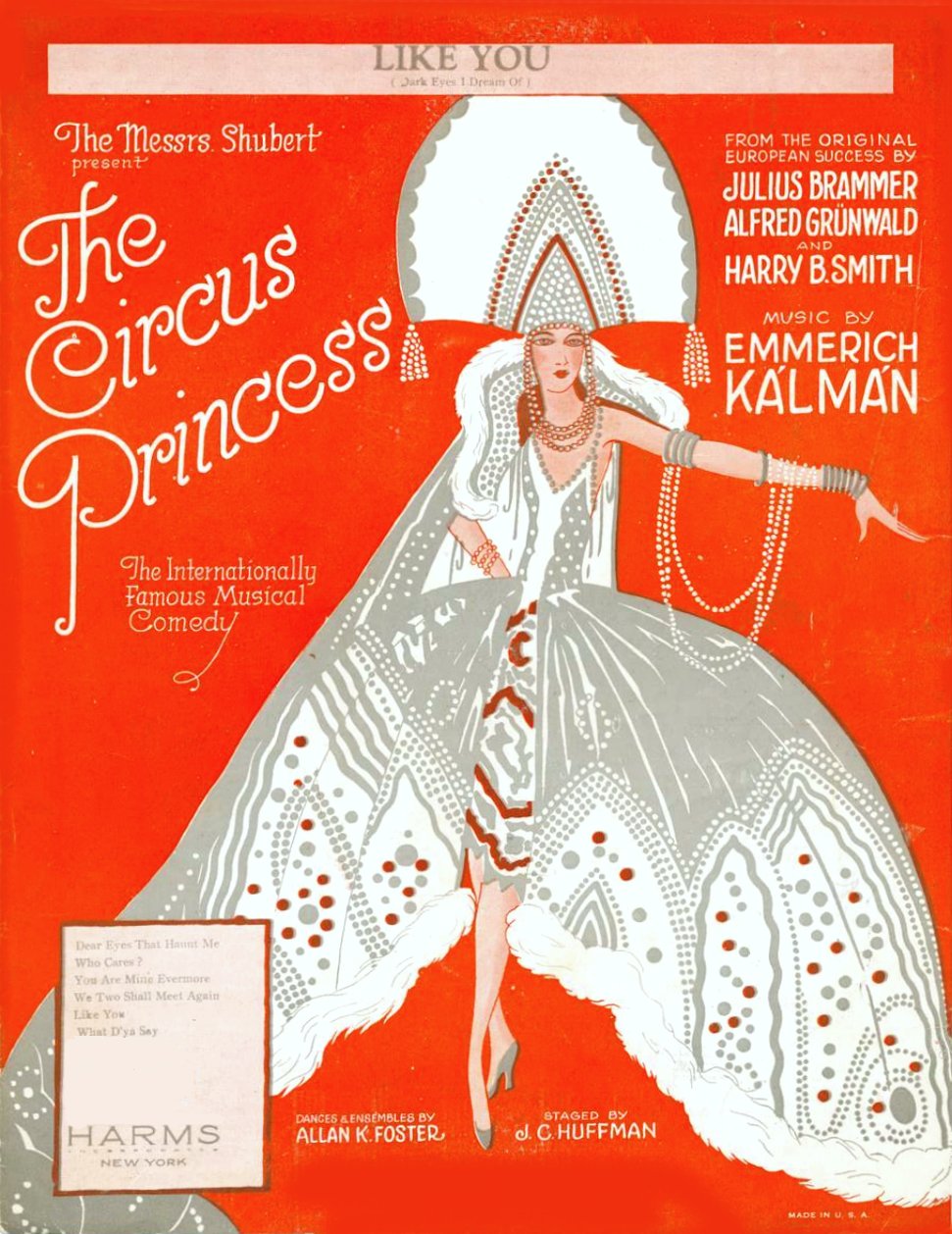 Solve The Circus Princess, 1926, sheet music jigsaw puzzle online with ...