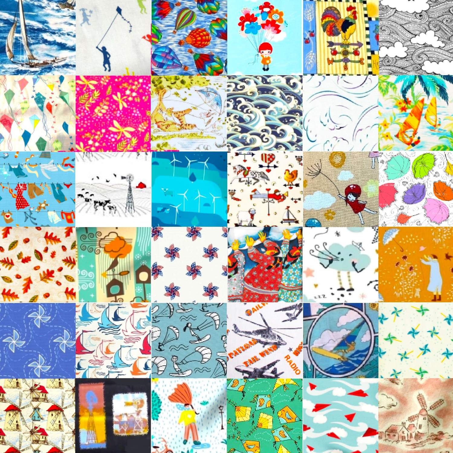 Solve PATCHWORK WIND jigsaw puzzle online with 400 pieces