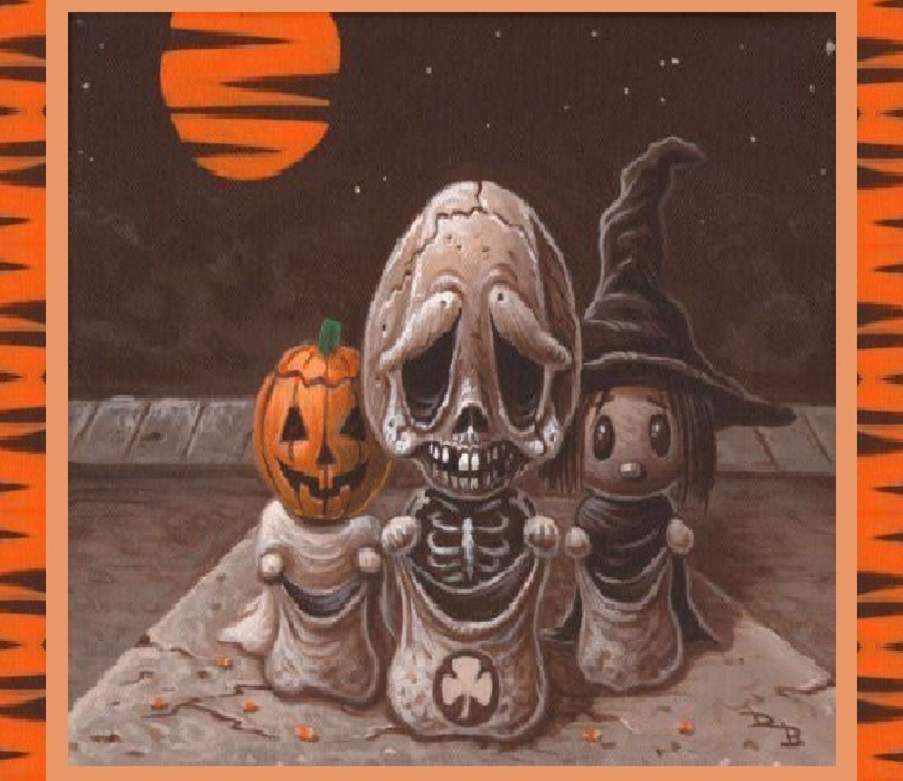 Solve GhostlyTrick or Treaters jigsaw puzzle online with 120 pieces