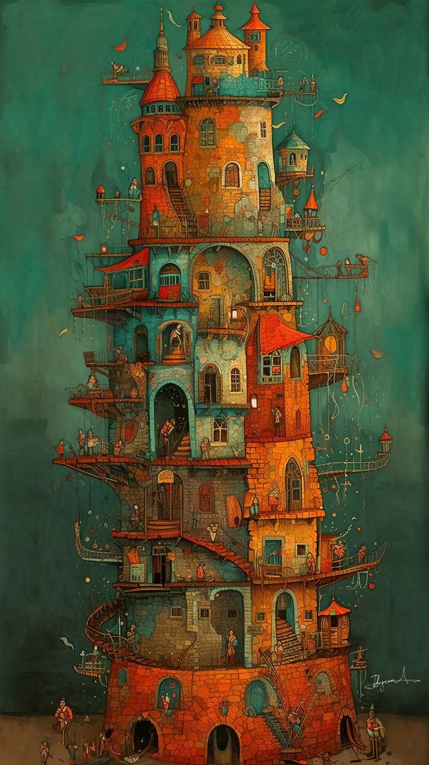 Solve tower jigsaw puzzle online with 112 pieces