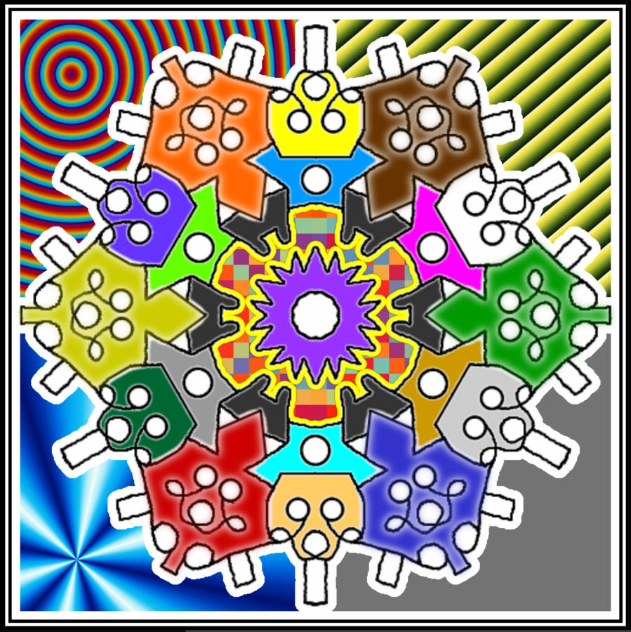 Solve 1039 industrial snowflake jigsaw puzzle online with 64 pieces