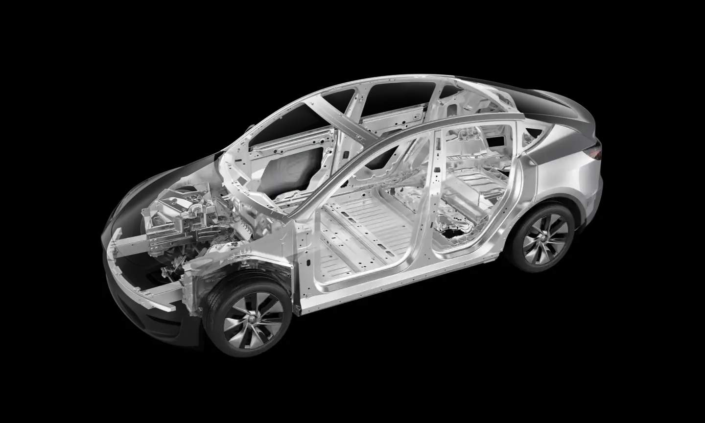 Solve 2022 Tesla Model Y See Thru jigsaw puzzle online with 45 pieces