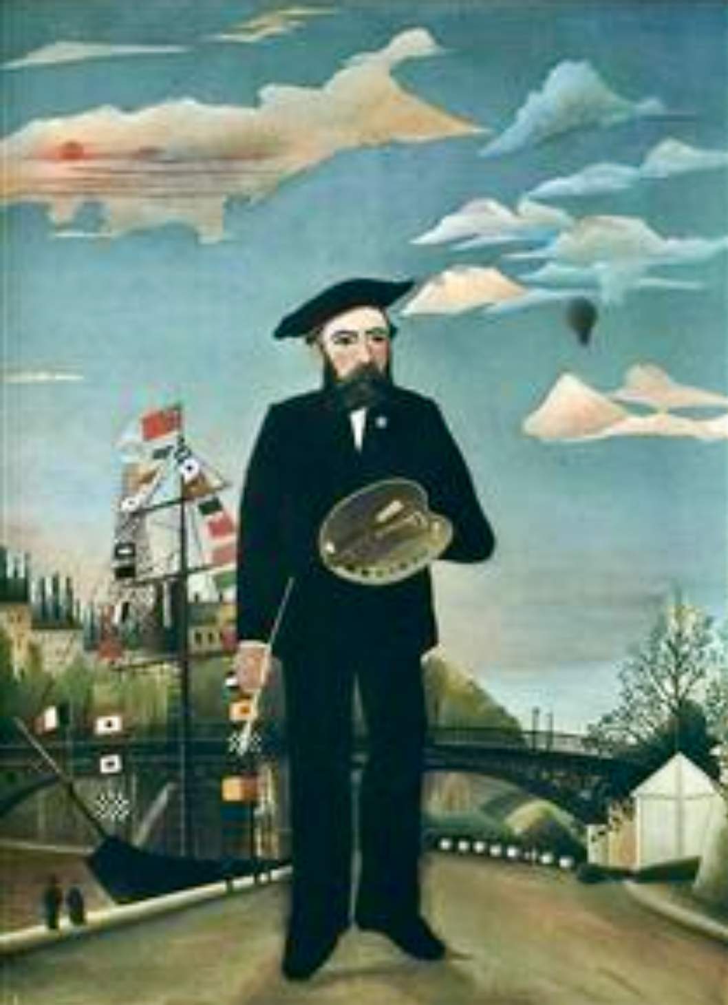 Solve Self-Portrait ~ Henri Rousseau jigsaw puzzle online with 117 pieces