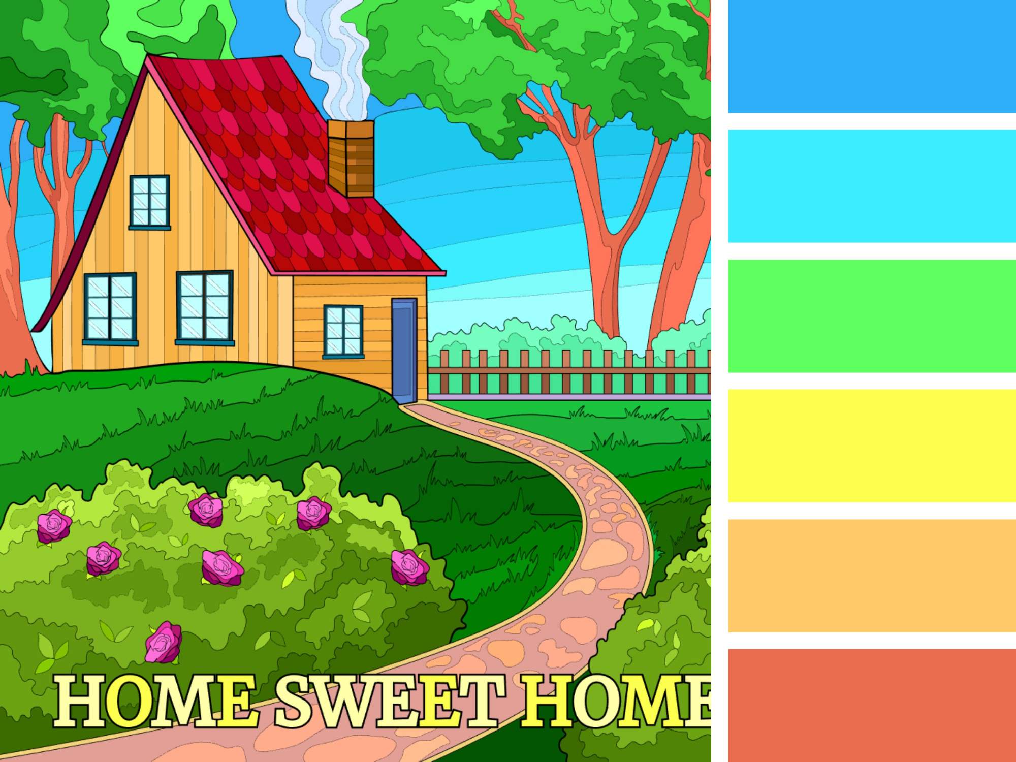 Jigsaw Puzzle | Color Palette 105 | 252 pieces | Jigidi