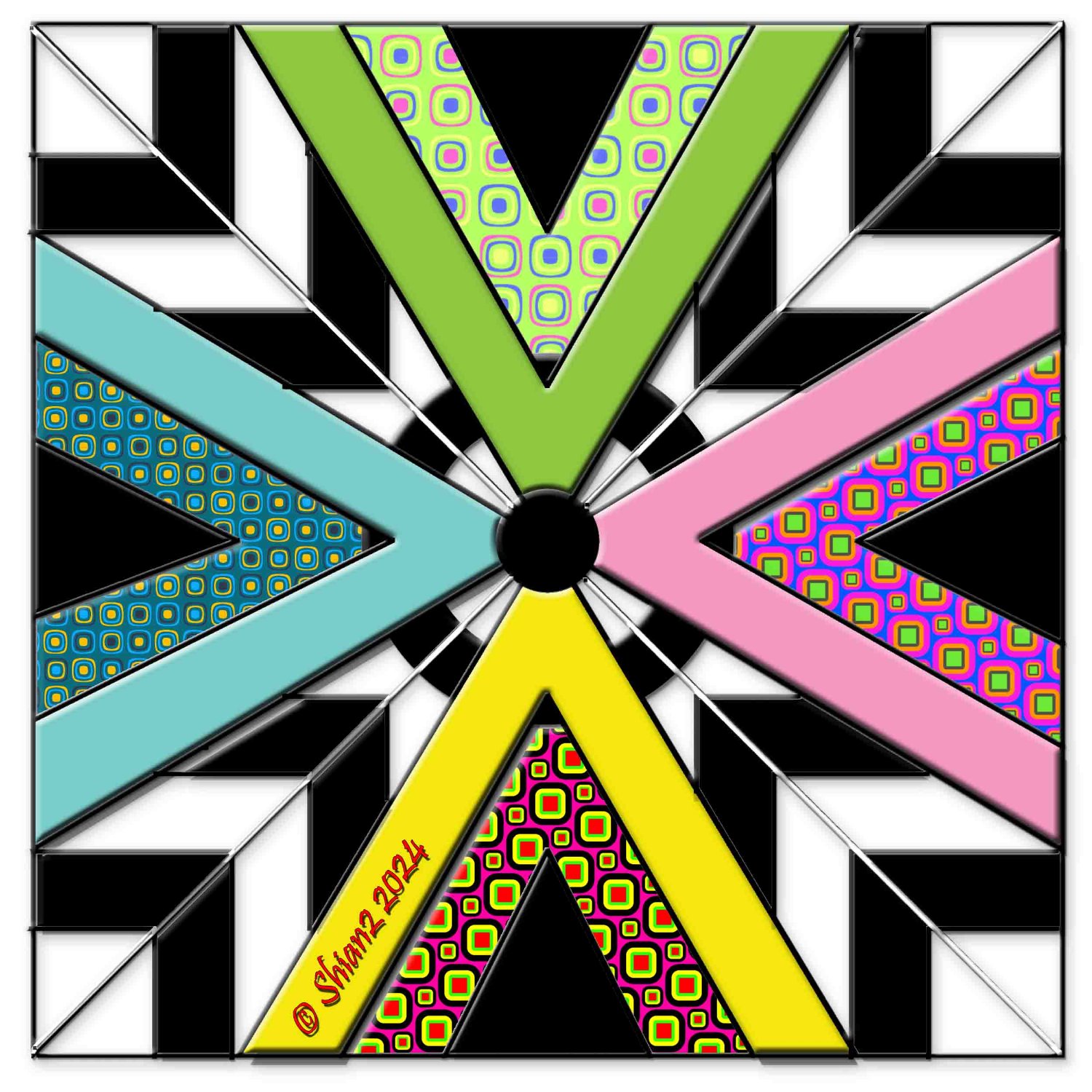 Solve Tangle Pattern -- JAGO jigsaw puzzle online with 144 pieces