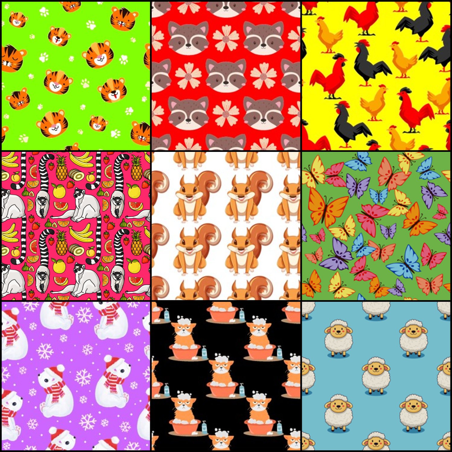 Solve Animal patterns 53 jigsaw puzzle online with 81 pieces