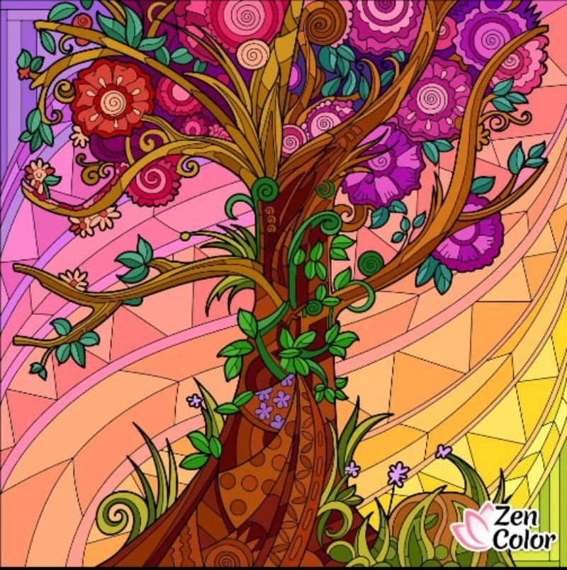 Solve Zen tree jigsaw puzzle online with 81 pieces
