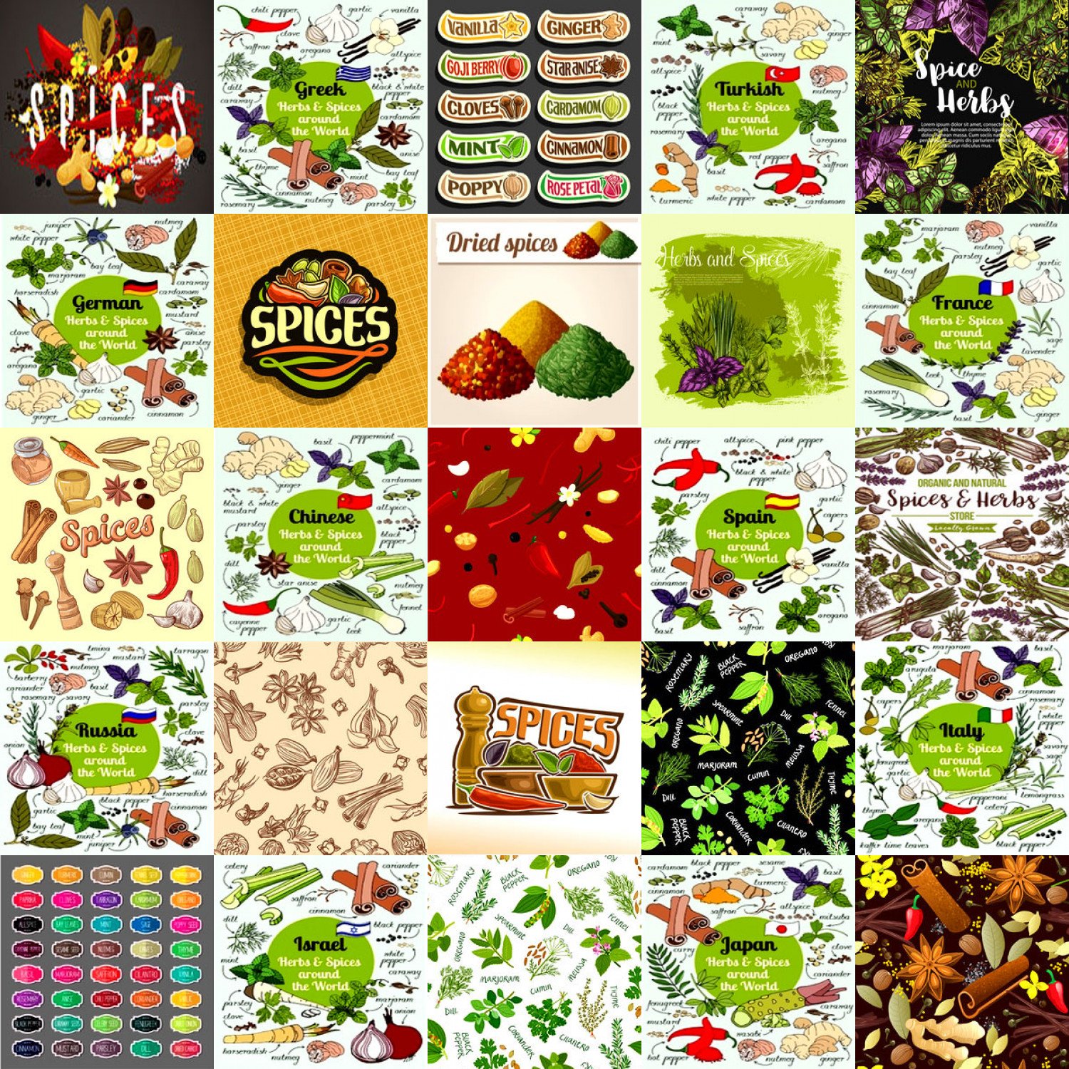Solve Herbs & Spices - No Doubles jigsaw puzzle online with 169 pieces