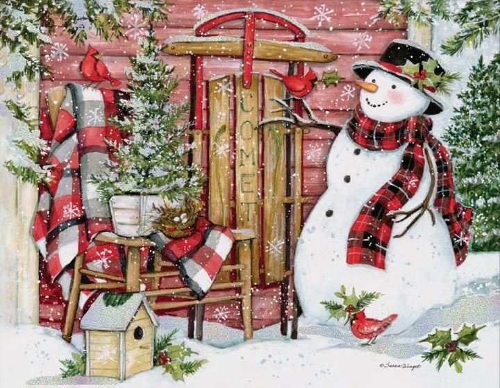 Jigsaw Puzzle | 48 pieces | Scalable to 120pcs - Snowman's Farmhouse ...