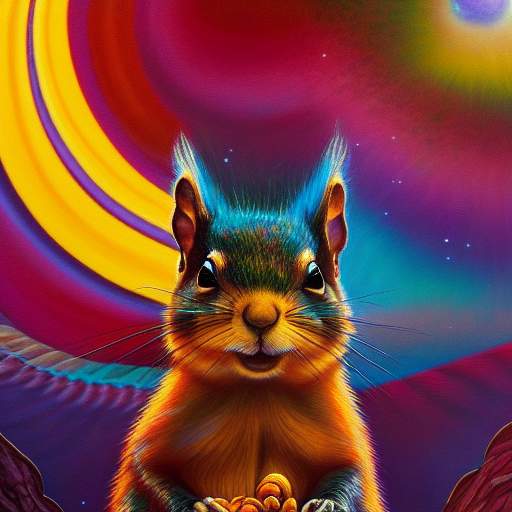 Solve Space Squirrel jigsaw puzzle online with 49 pieces