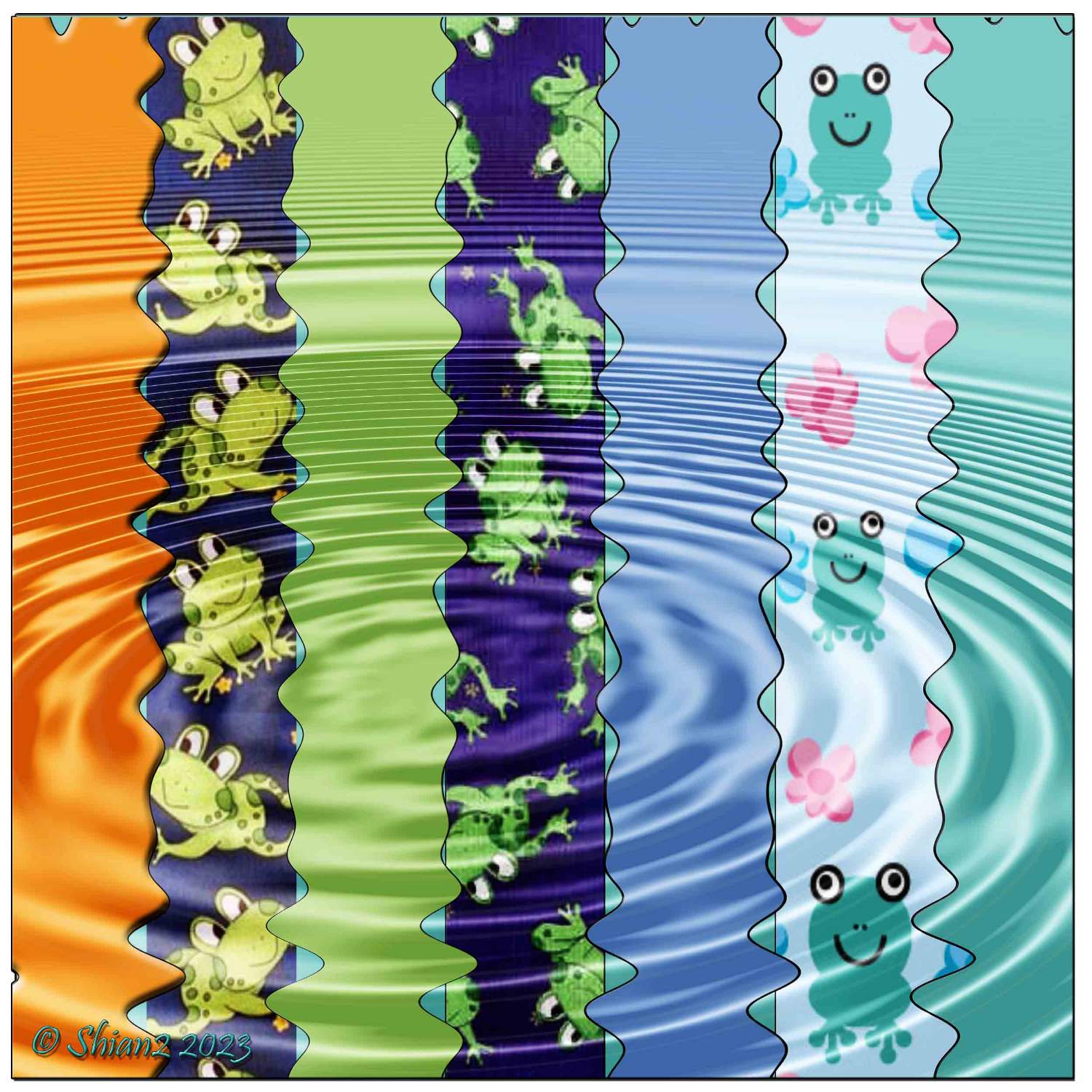Solve Frogs In A Pond jigsaw puzzle online with 225 pieces