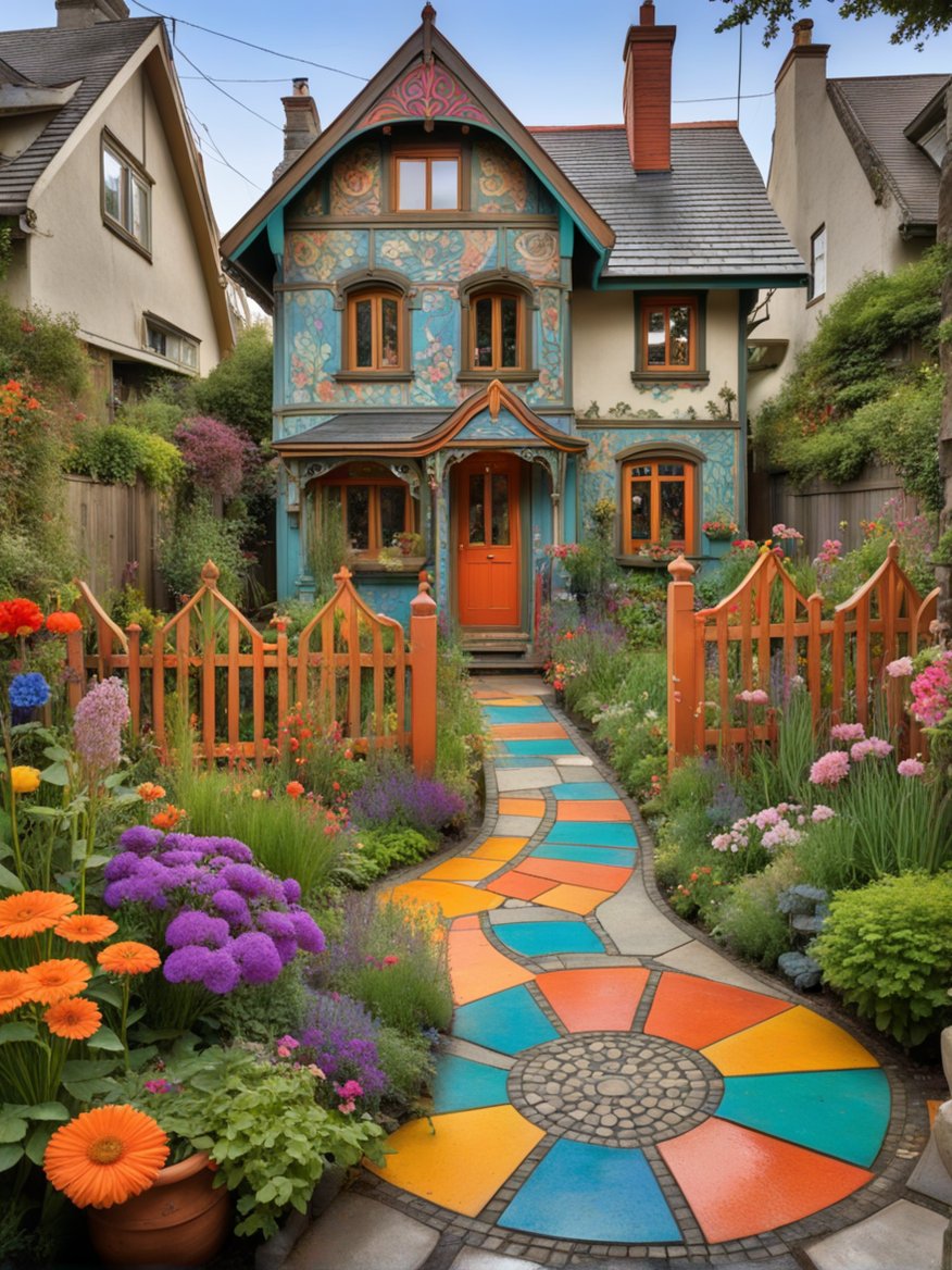 Solve A welcoming path jigsaw puzzle online with 80 pieces