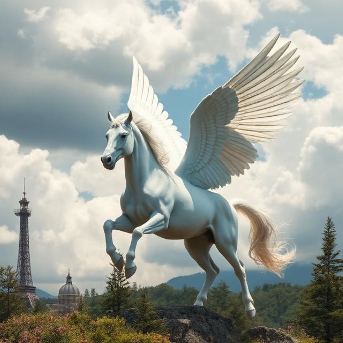 Solve I Am Pegasus (Ross Ryan) jigsaw puzzle online with 144 pieces