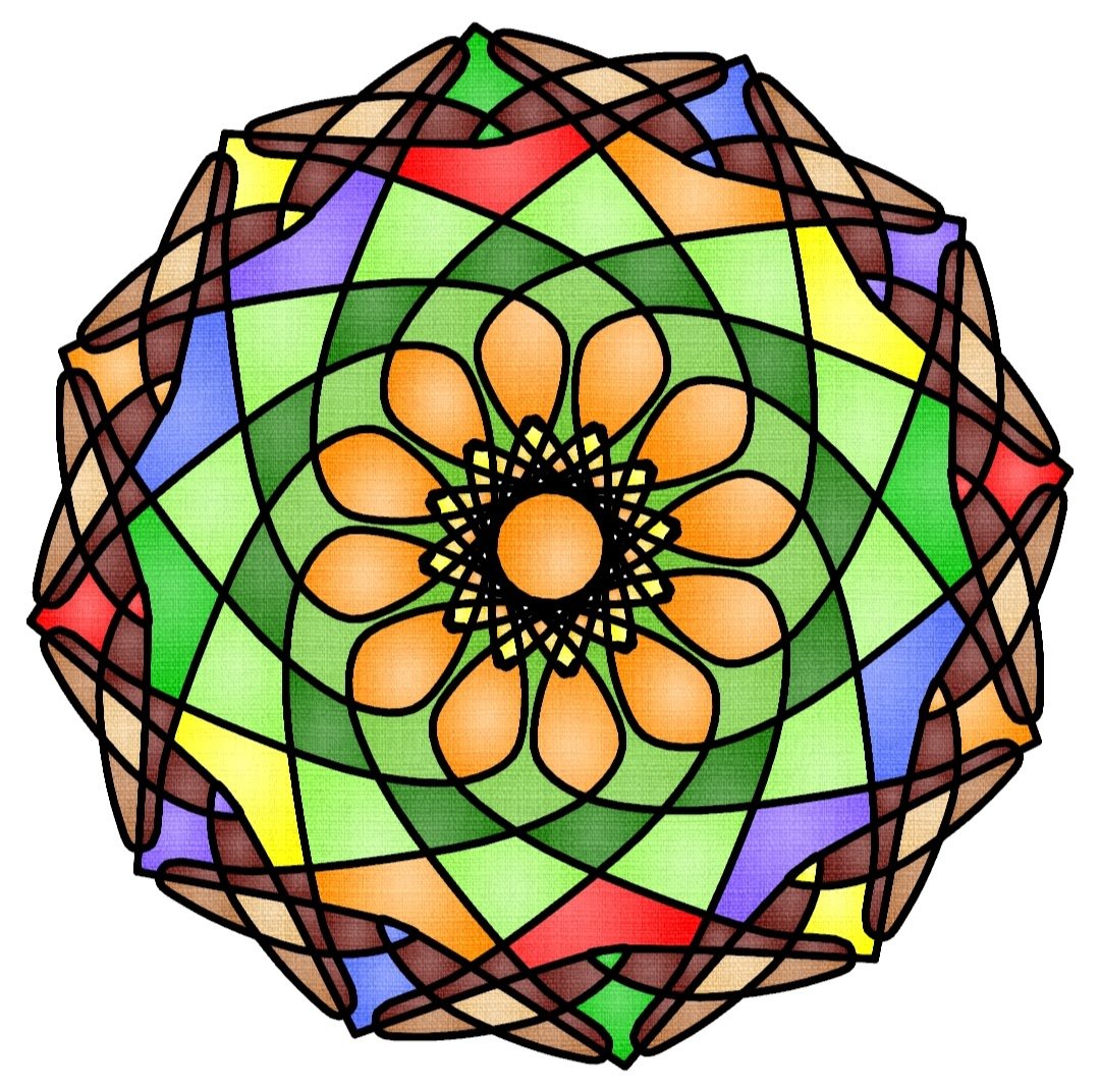 Solve Mandala 551 jigsaw puzzle online with 81 pieces
