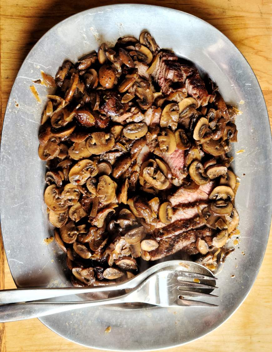 Solve Father's Day Carved Rib Eye with Mushrooms jigsaw puzzle online ...