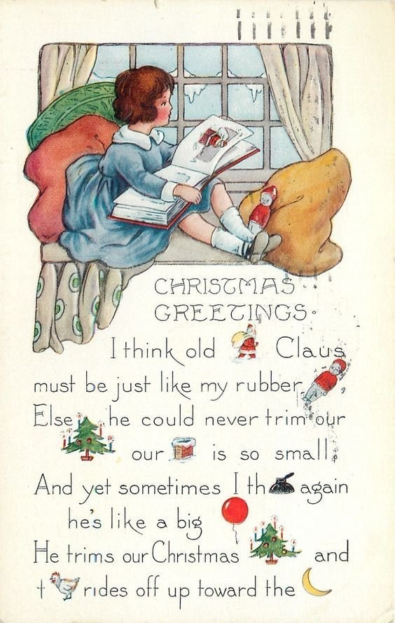 Solve Seasonal - Christmas - Vintage Children's Cryptic Christmas Card ...