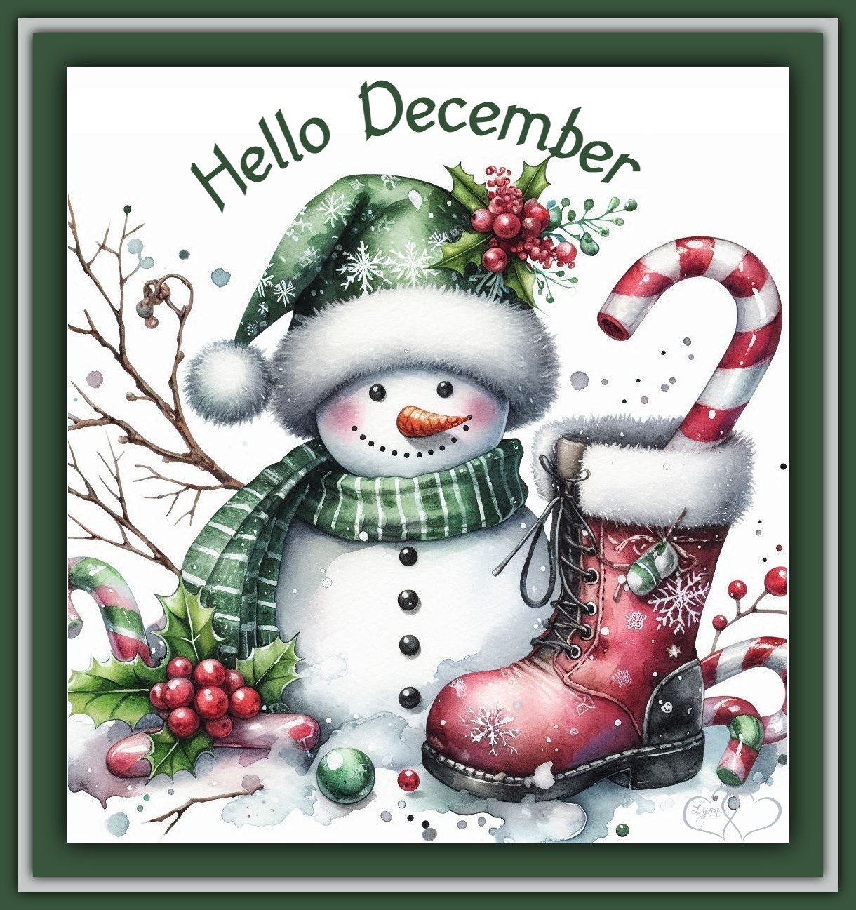 Solve Hello December jigsaw puzzle online with 49 pieces