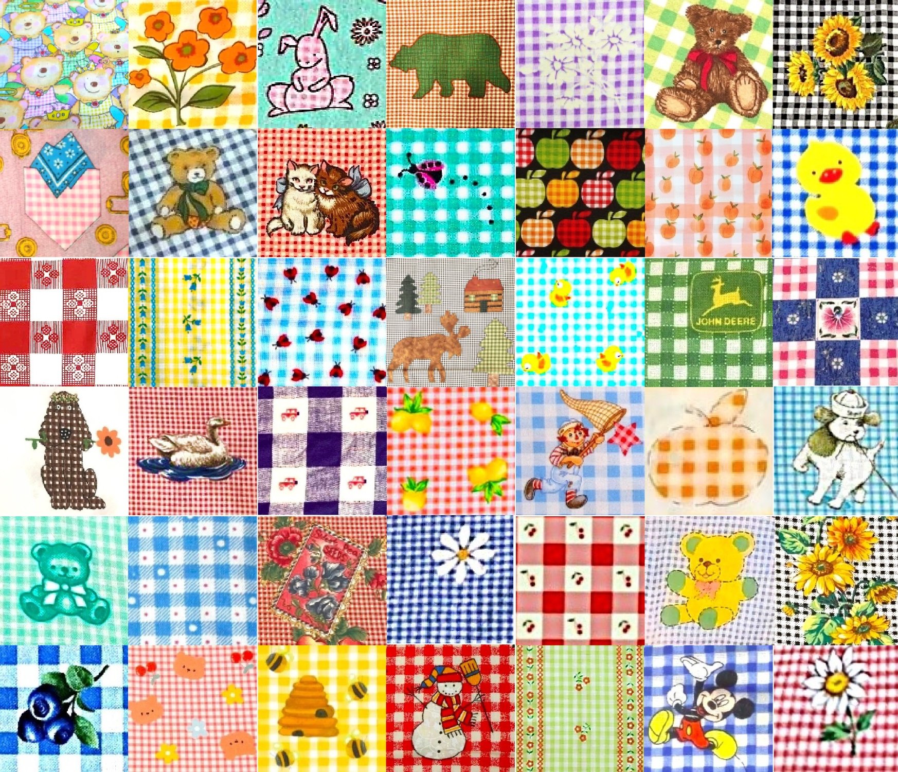 Solve PATCHWORK GINGHAM 16 jigsaw puzzle online with 143 pieces