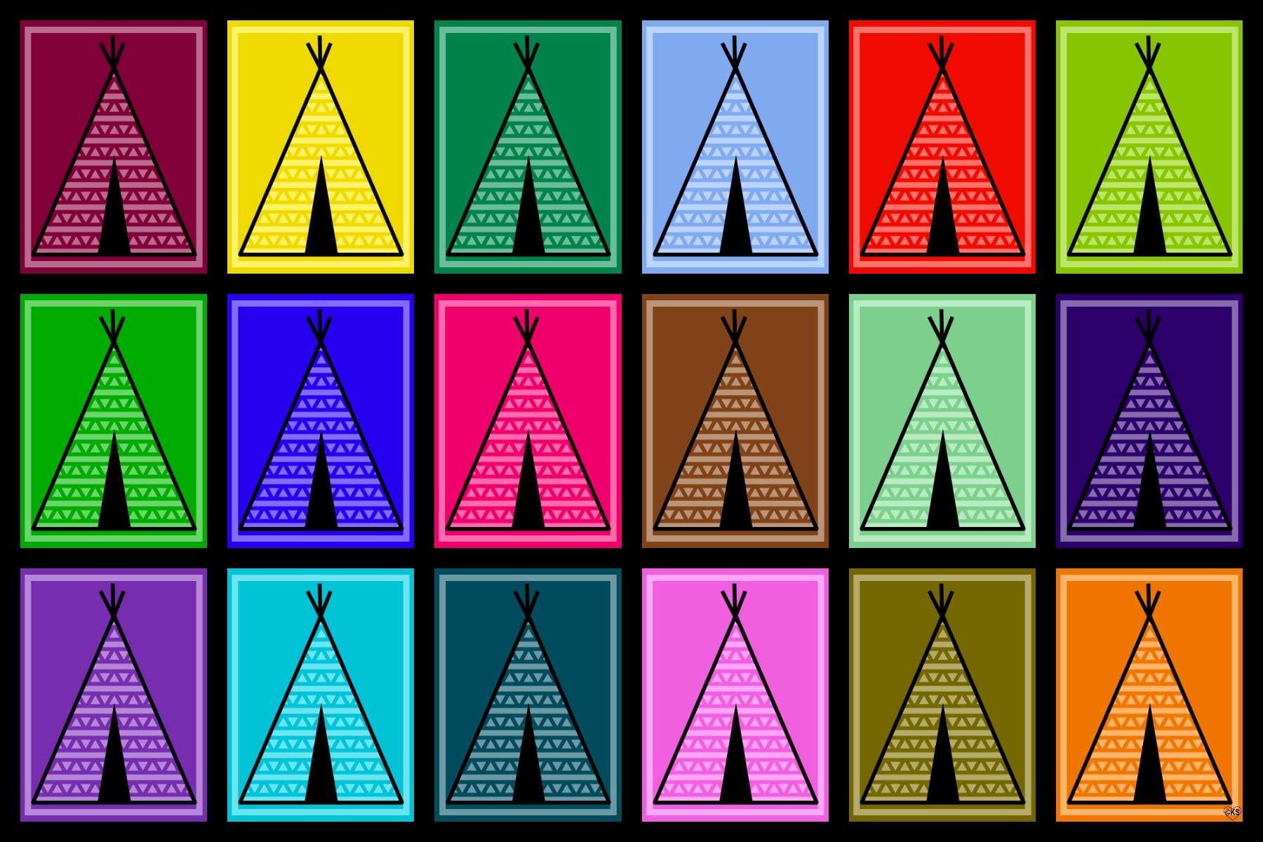 Solve Tents!! ~ XL jigsaw puzzle online with 345 pieces