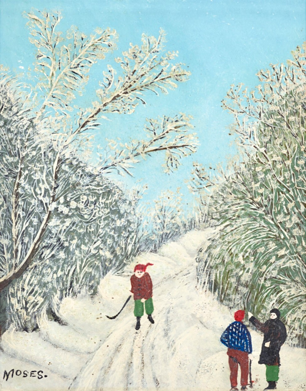 Solve Around the Bend, 1946, Anna Mary Robertson ‘Grandma’ Moses (1860 ...