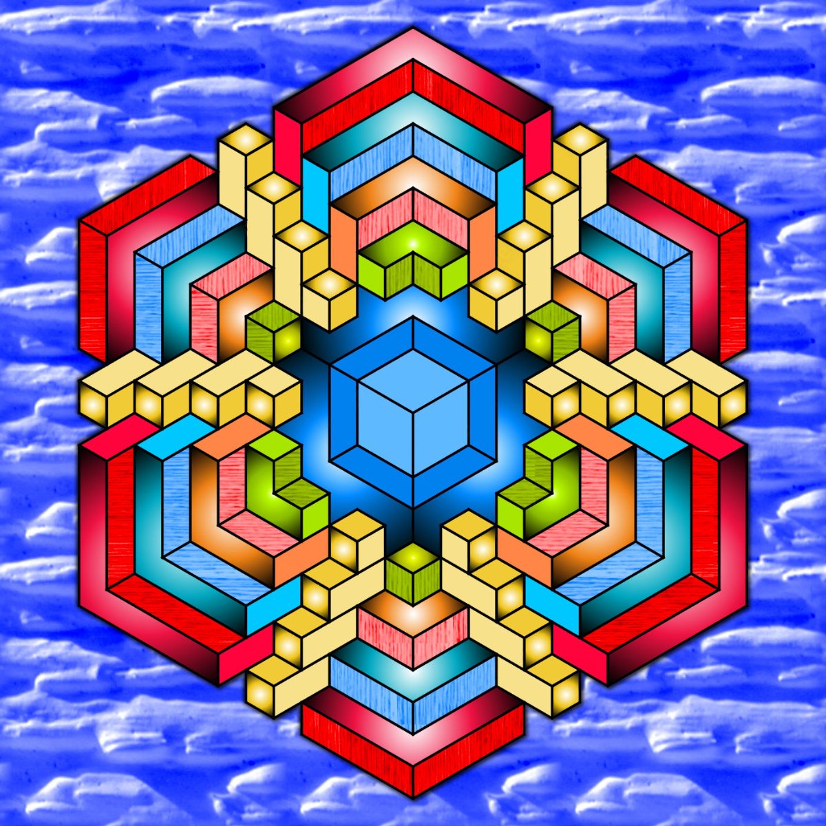 Solve Geometric 04 12 23 (4) jigsaw puzzle online with 36 pieces