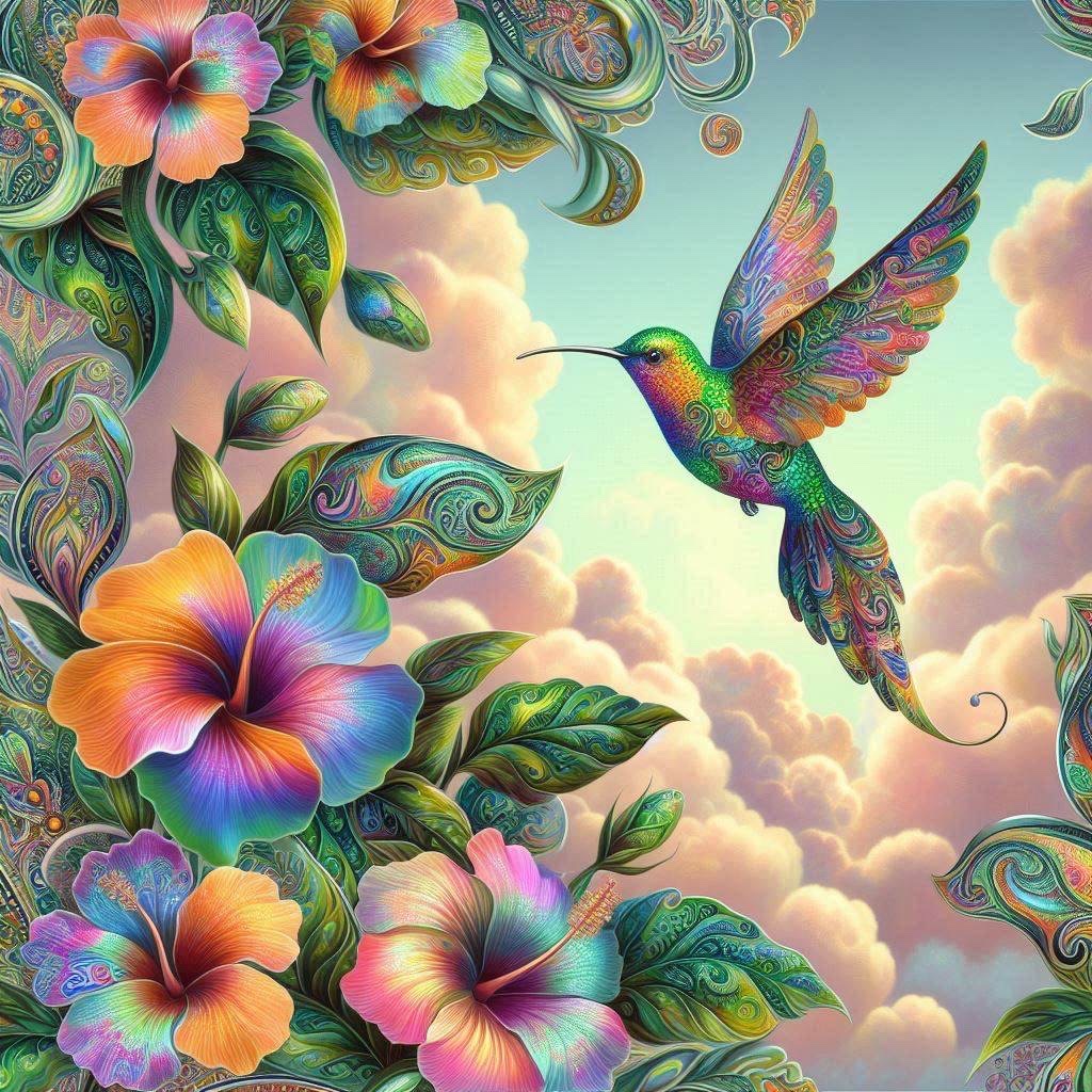 Solve Hummingbird healing jigsaw puzzle online with 81 pieces
