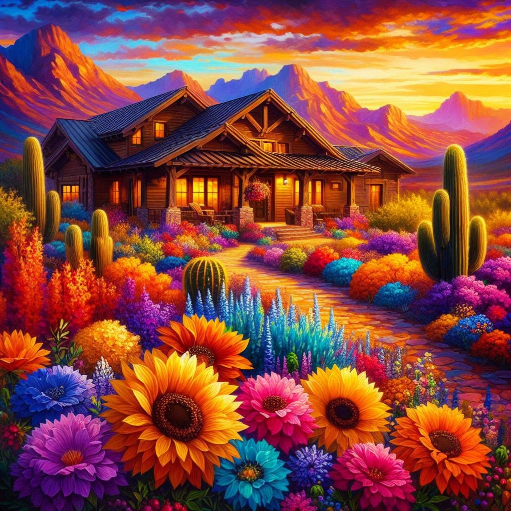 Solve Springtime in the Desert jigsaw puzzle online with 81 pieces