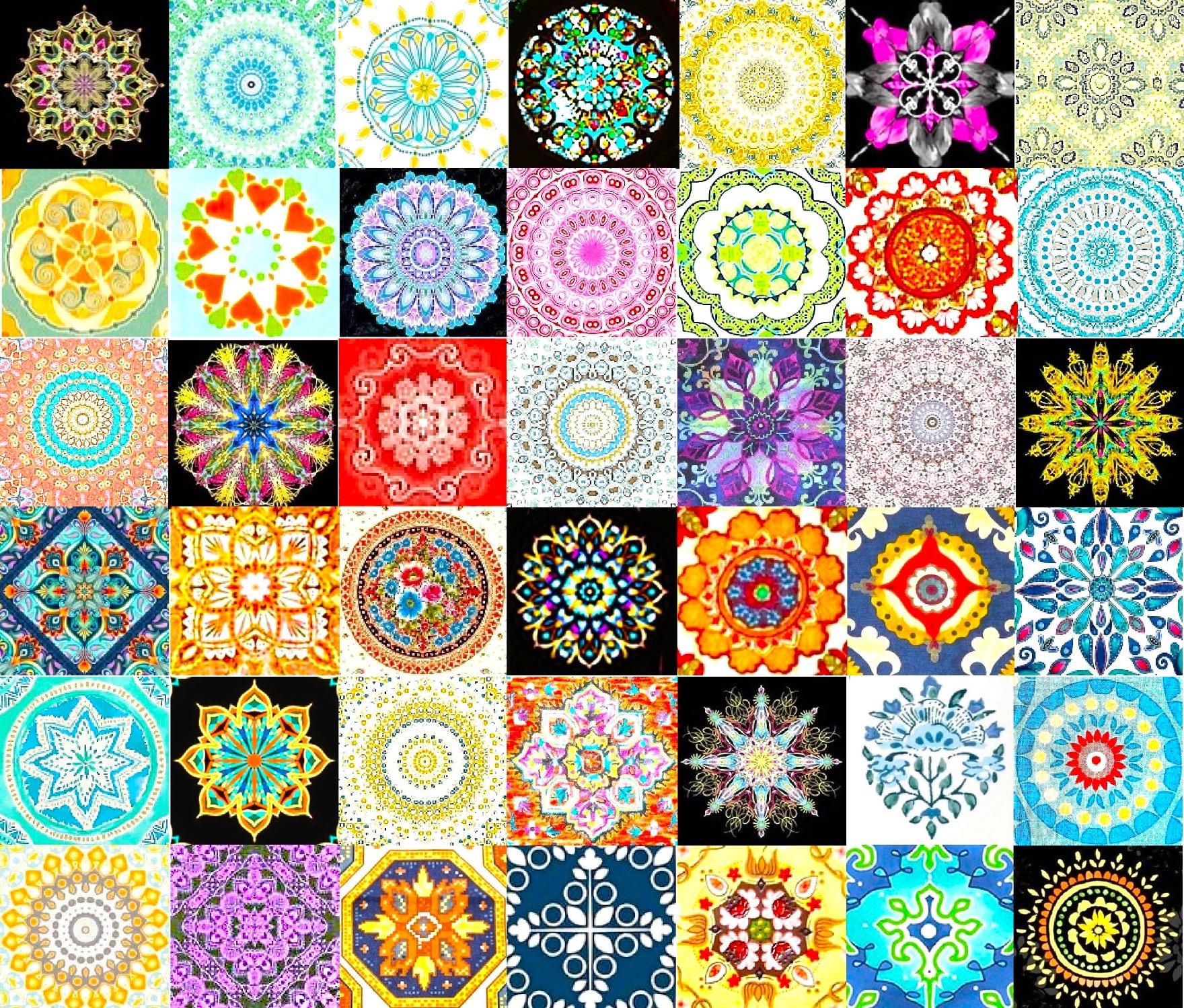 Solve PATCHWORK MEDALLIONS 9 jigsaw puzzle online with 72 pieces