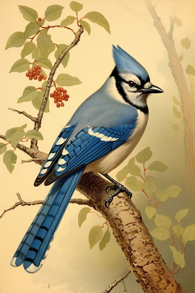 Solve Blue-Jay Beauty jigsaw puzzle online with 12 pieces