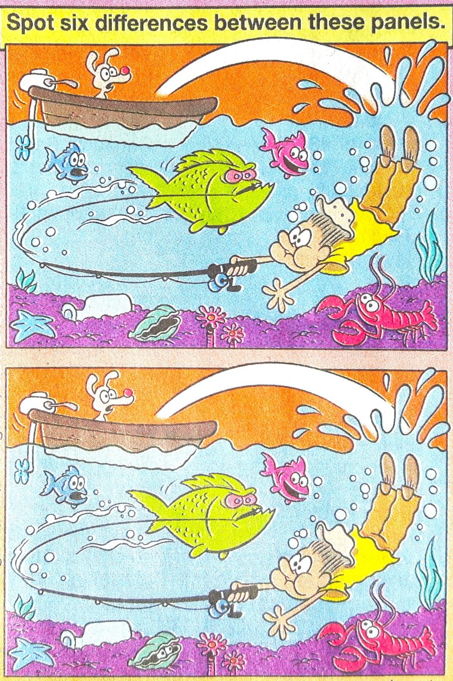 Solve Spot the 6 Differences jigsaw puzzle online with 35 pieces