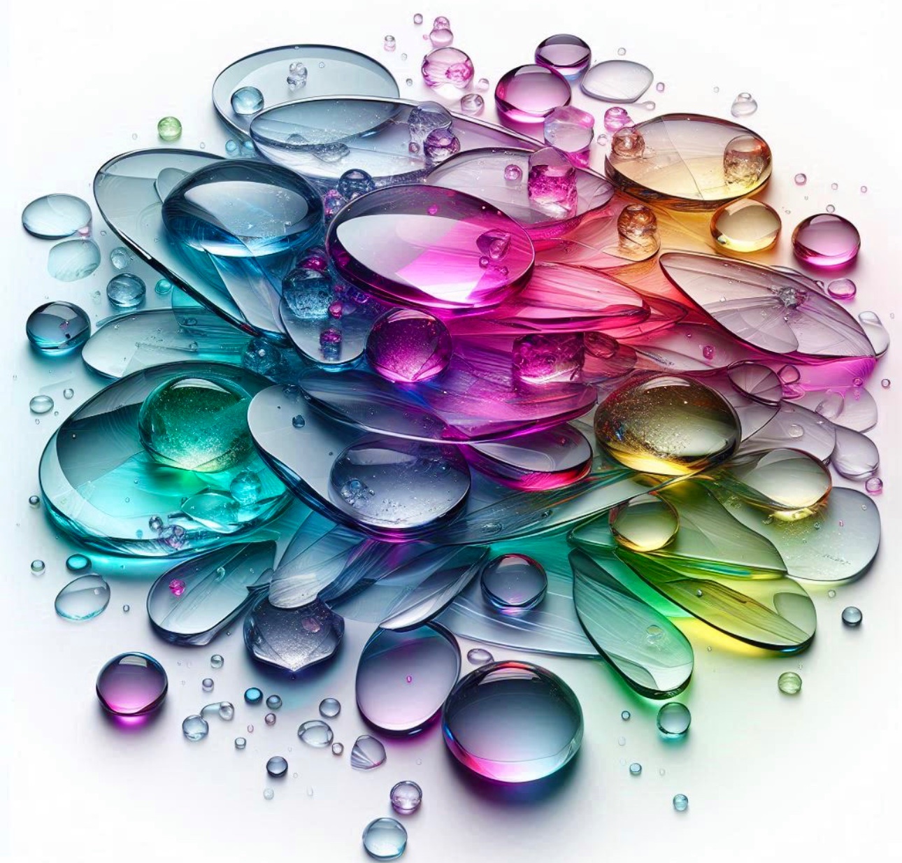 Jigsaw Puzzle | 49 pieces | Rainbow Platelets | Jigidi