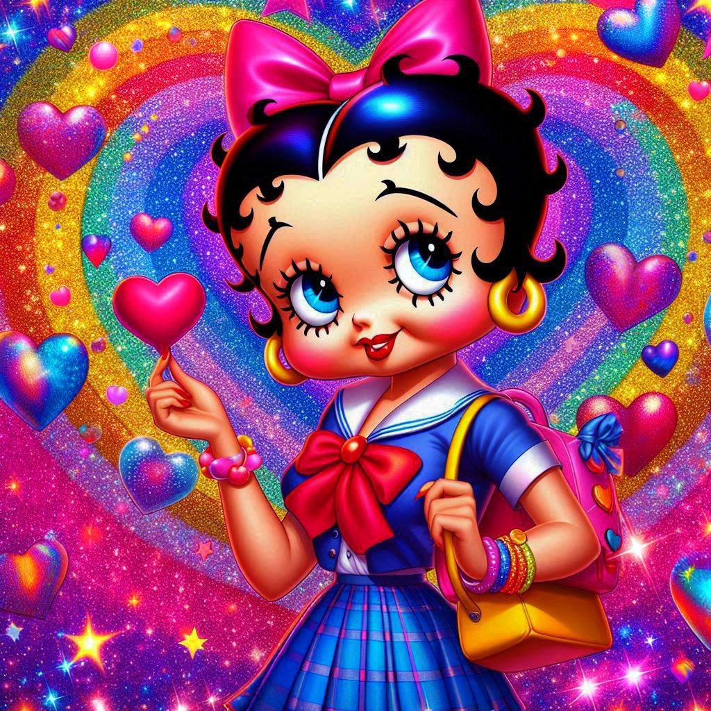 Solve back to School for Betty Boop jigsaw puzzle online with 81 pieces