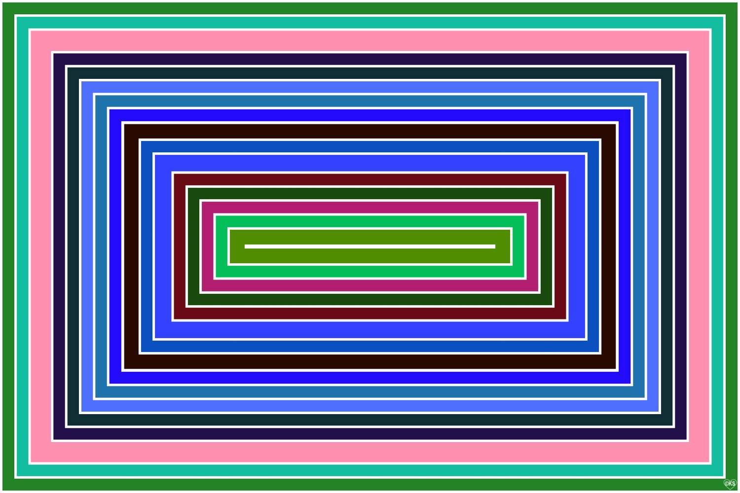 Solve Concentric Rectangles!! ~ M jigsaw puzzle online with 96 pieces