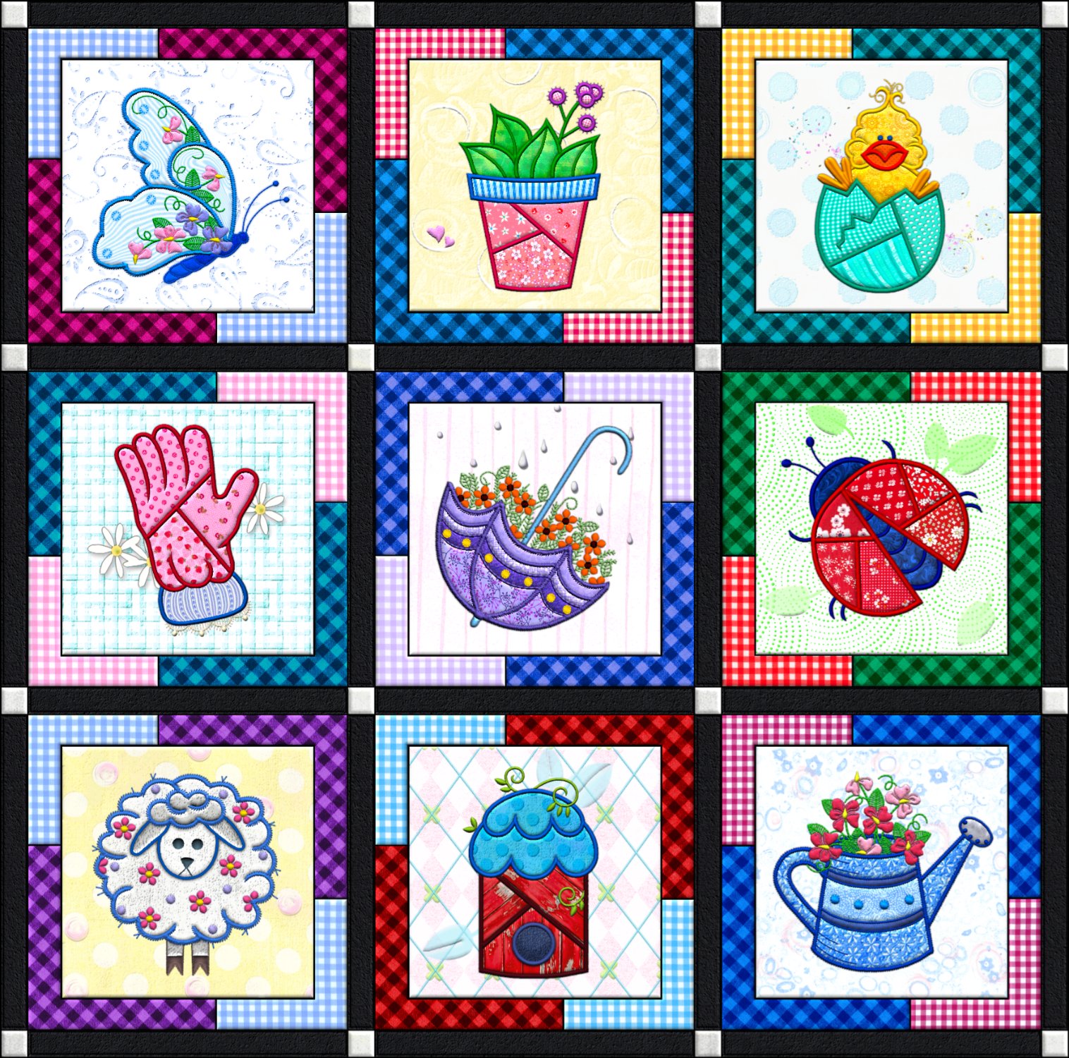 Solve Spring & Summer Scraps jigsaw puzzle online with 600 pieces