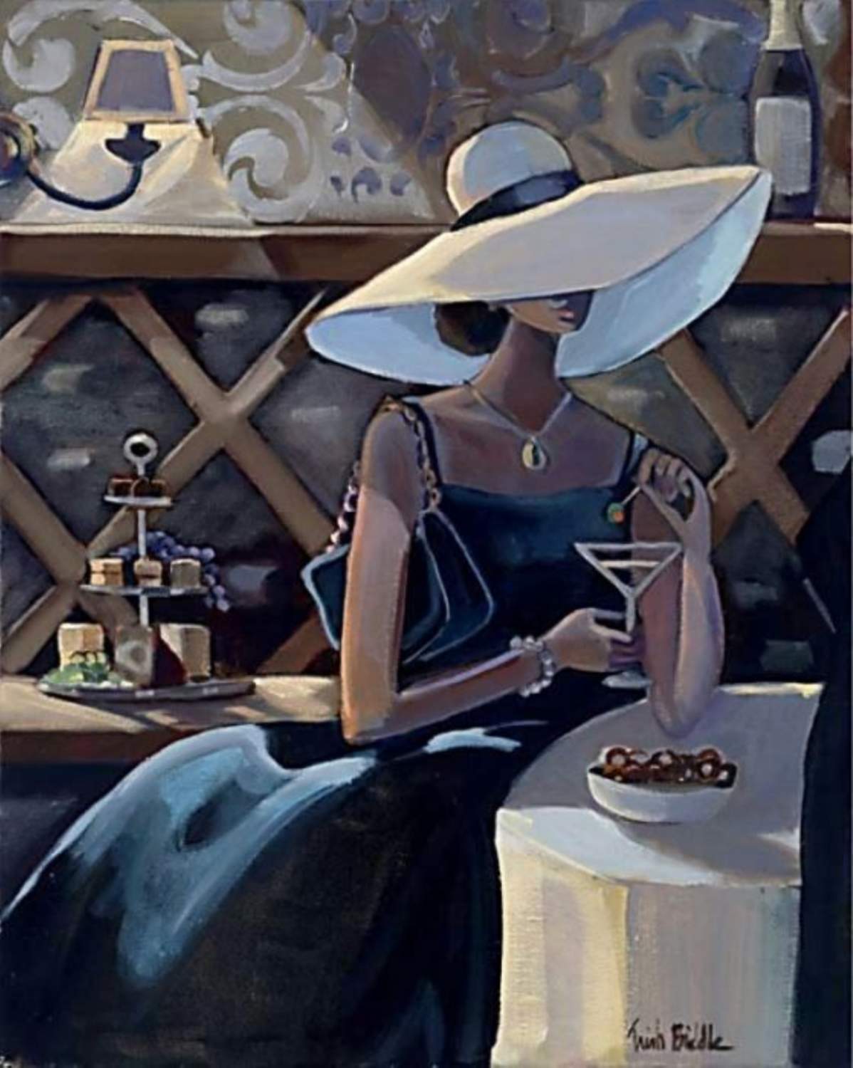 Solve Evening of Cocktails ~ Trish Biddle (American Artist) jigsaw ...