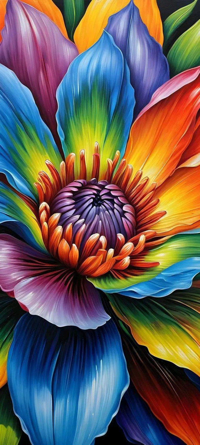 Solve Rainbow Protea jigsaw puzzle online with 78 pieces