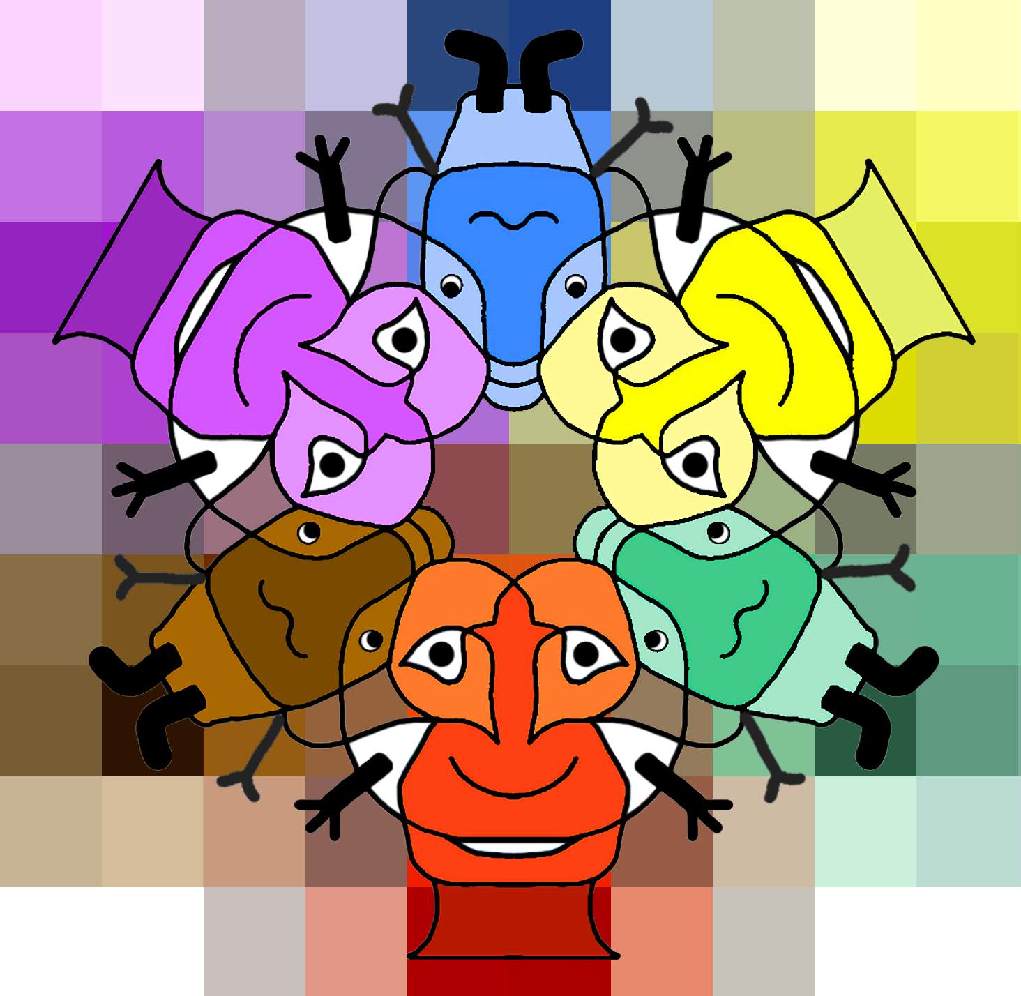 Solve faces jigsaw puzzle online with 225 pieces