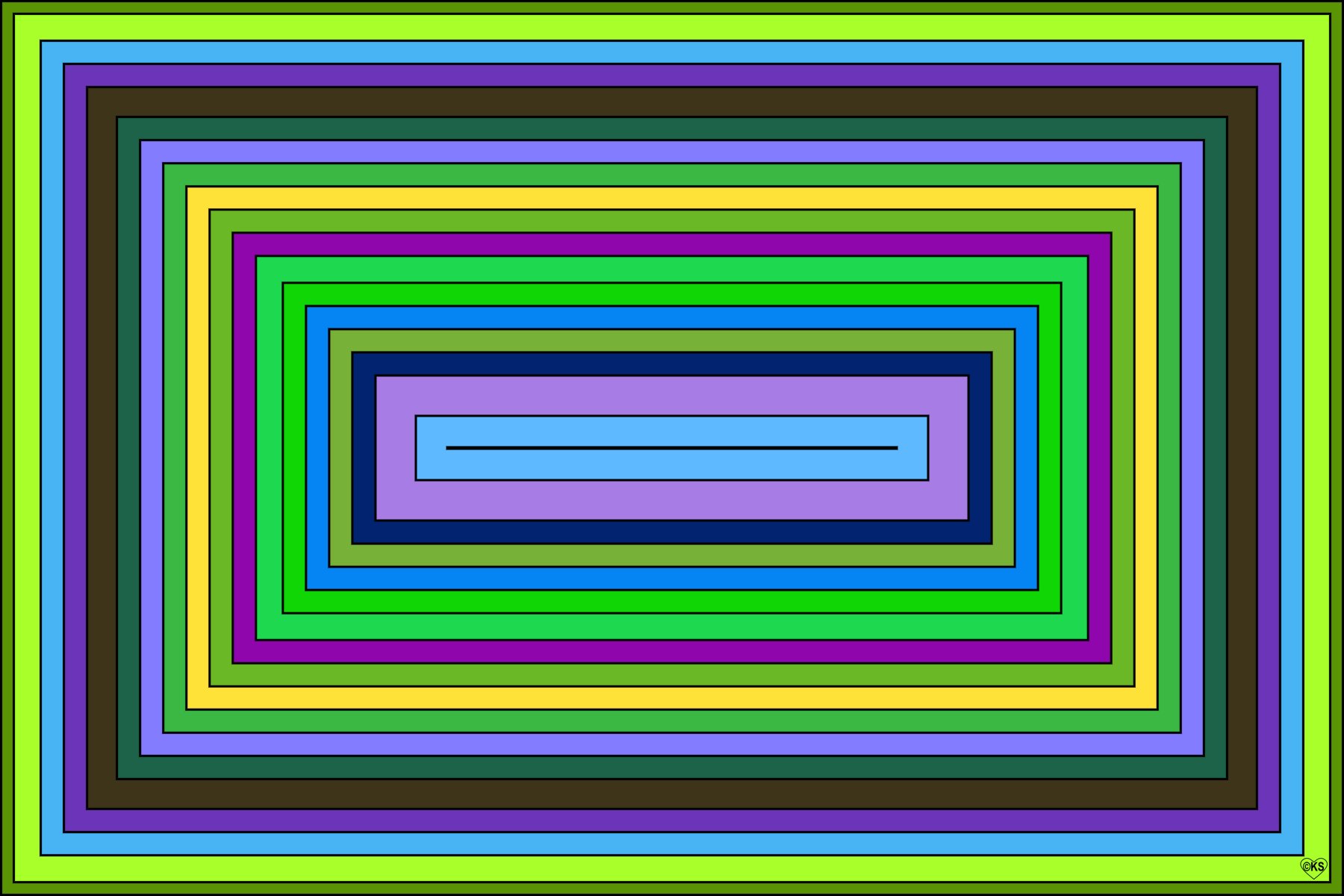 Solve Concentric Rectangles!! ~ H jigsaw puzzle online with 600 pieces