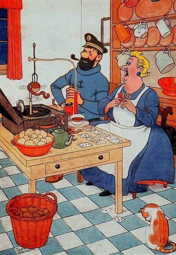 Solve Captain Haddock and Bianca Castafiore. jigsaw puzzle online with ...