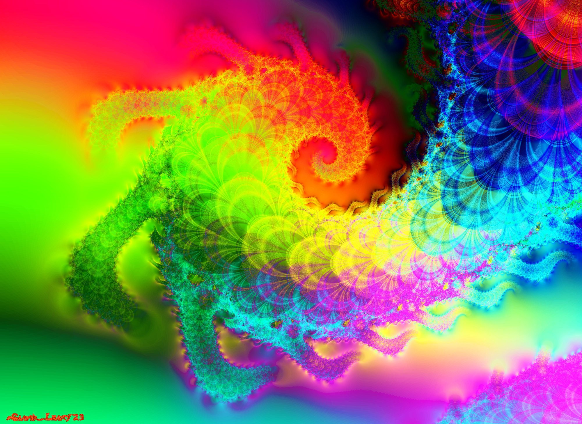 Solve 09112023 Vchira - Color Spiral largest jigsaw puzzle online with ...