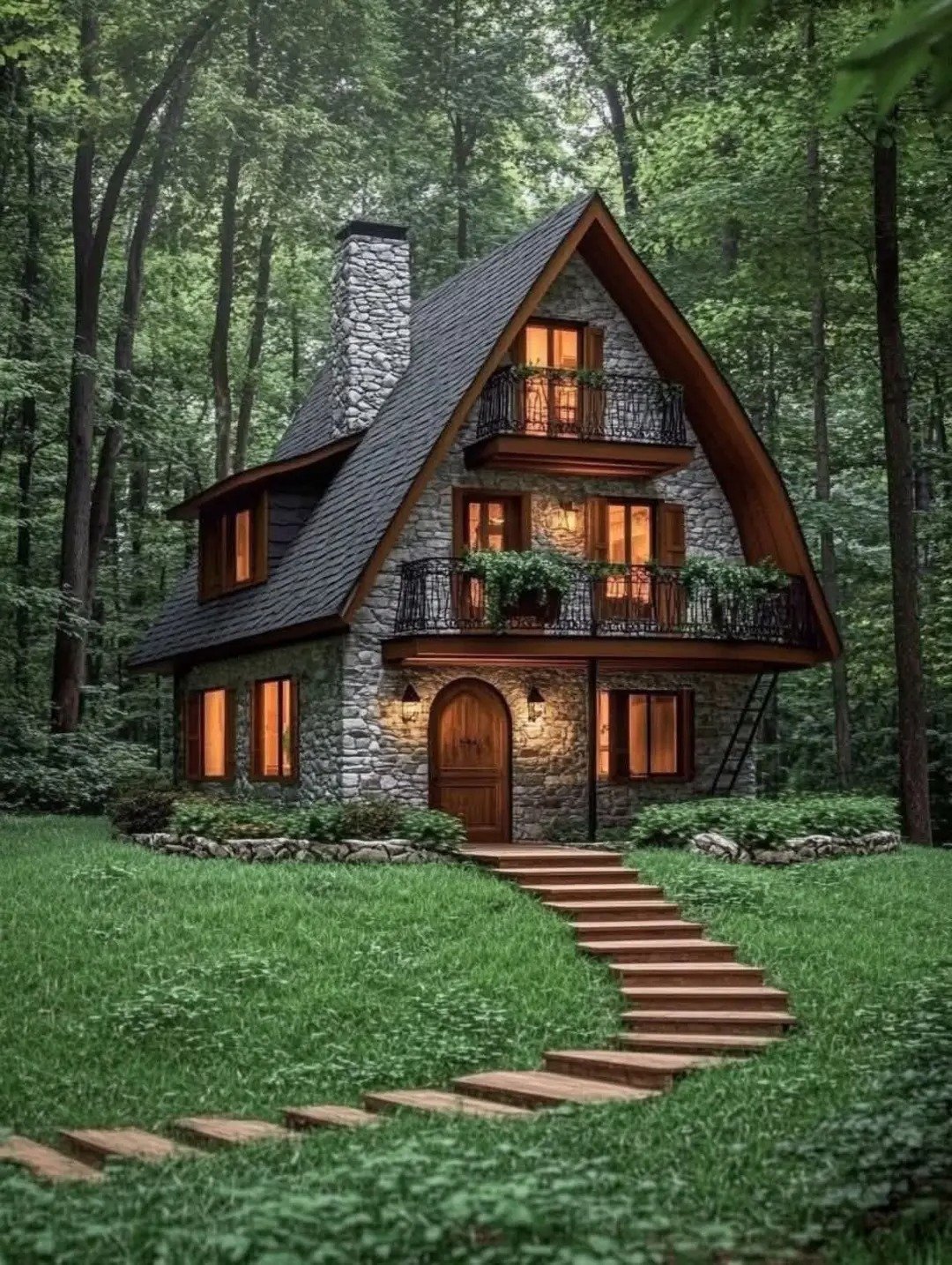 Solve Lesní chata jigsaw puzzle online with 437 pieces