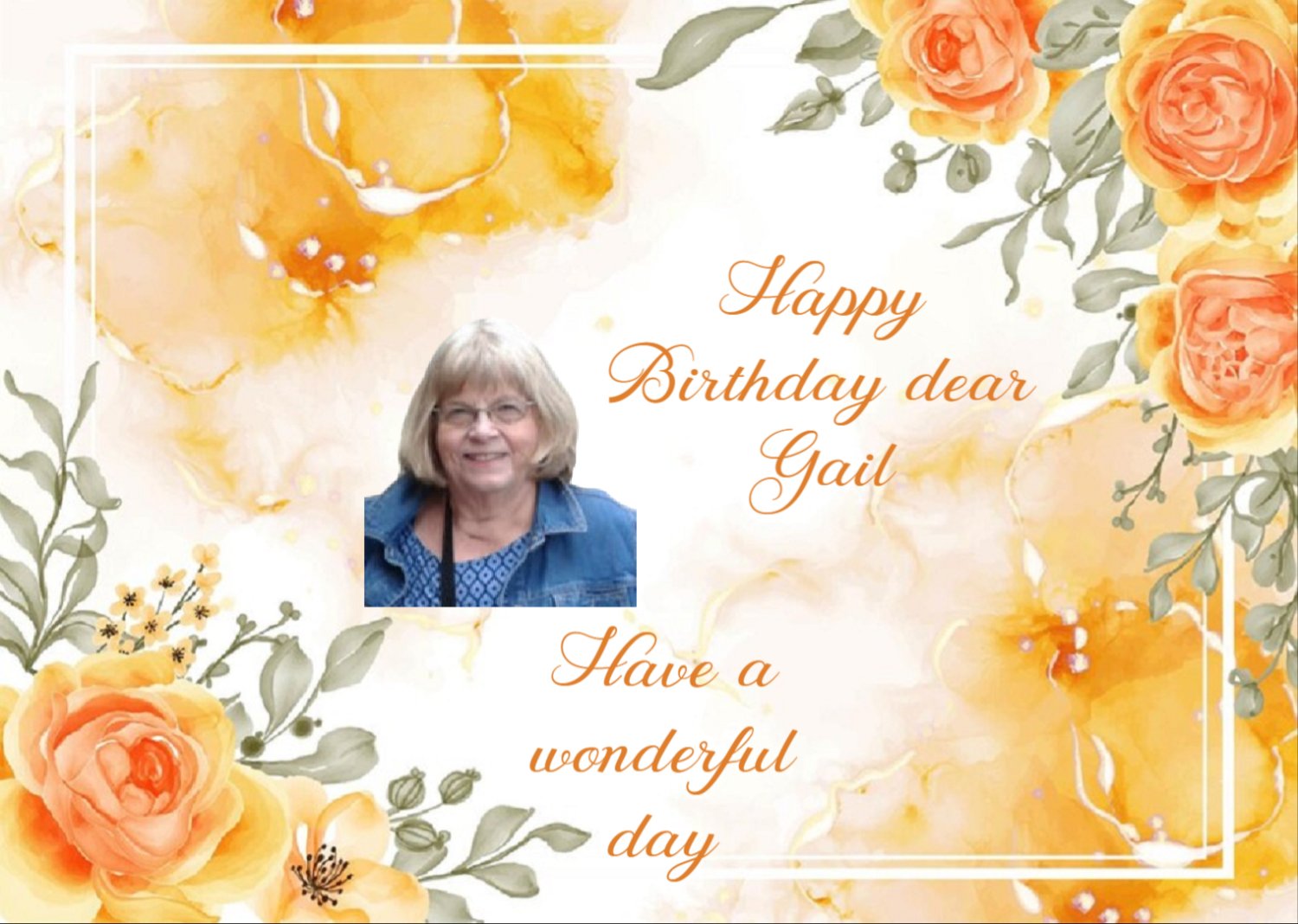 Solve Happy Birthday dear Gail (Gaillou-Gailarino) jigsaw puzzle online ...