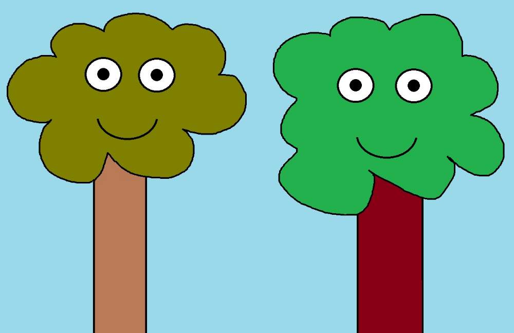 Solve Wobblybear Creations 1015 (now FREE to own) - Two smiling trees ...